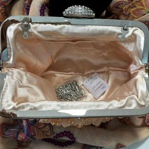 Bags | Evening Bags Women Champagne Lace Roses | Poshmark